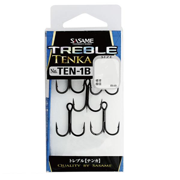 ささめ針 トレブルテンカ セリエ1 黒 TEN-1B (一つテンヤ タイテンヤ)■カラー：黒≪ささめ針 一つテンヤタイテンヤ ≫