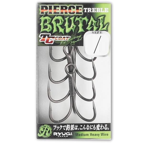 ささめ針 RYUGIピアストレブルブルータル TCコート HPB074 (ルアーフック)■入数：#0~#1-4本、#2~#3-5本■発売年：2021年≪ささめ針 ルアーフック≫