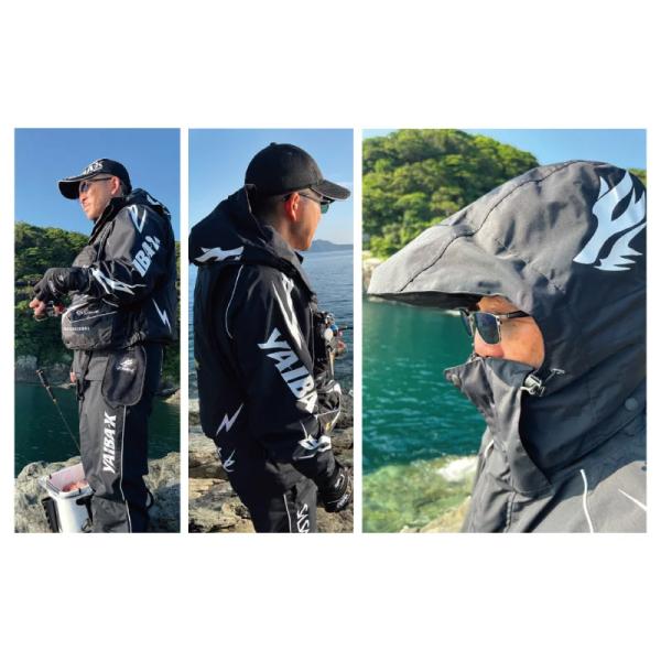 ささめ針 ヤイバレインスーツ YC329 (レインウェア レインスーツ 上下セット)■素材：表地ナイロン100％，裏地ナイロン100％、PU透湿コーティング■2.5層レインスーツ：耐水圧20000mm，透湿10000g≪ささめ針 レインウェ...