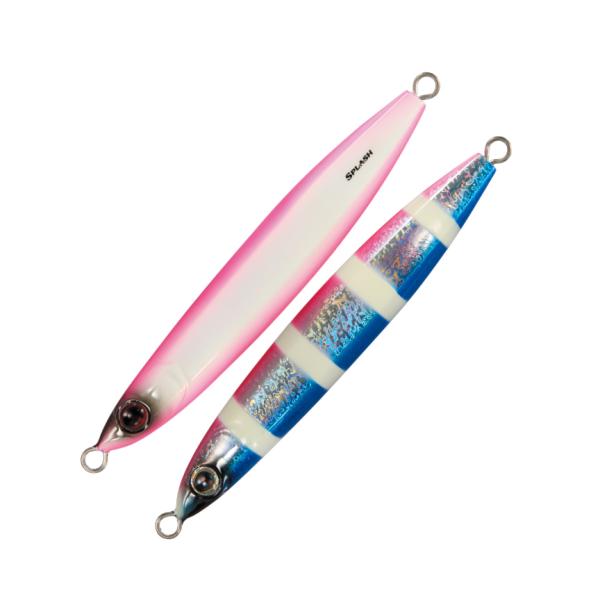 ささめ針 シャウト!スプラッシュS 150g #50 ブルーピンクゼブラグロー 615SPS (メタルジグ ジギング)※画像はシリーズ代表の商品を使用しております。悪しからずご了承下さい。※ホログラムの仕様は、製造時期により異なる場合があり...
