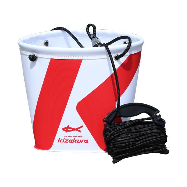 キザクラ Kz水汲みバケツ3 ホワイト 8761 (水くみ 水汲みバケツ)■サイズ(mm)：210×180≪キザクラ 水くみ 水汲みバケツ≫