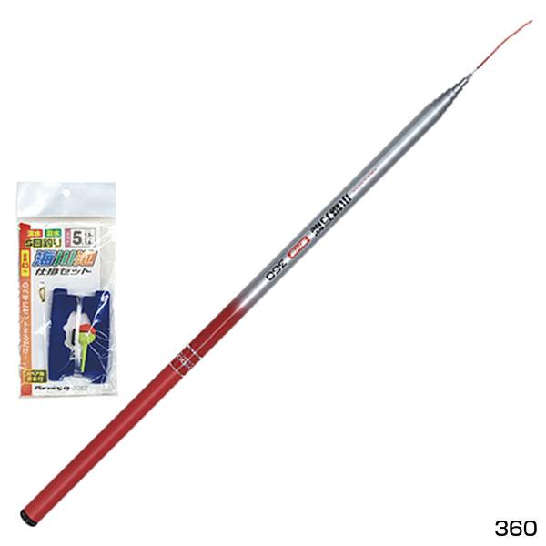 大阪漁具 OGK 小継万能海川池セット2 360 KBUKIS236 (万能竿セット)■商品コード：KBUKIS236■規格：360■標準全長(m)：3.6■仕舞寸法(cm)：54.3■継数(本)：8■標準自重(g)：140■先径(mm)：...