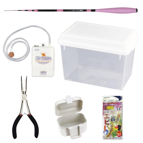 プロックス OGK 手長エビセット3 OG7403 (釣り竿 万能竿 ロッドセット)■グラス竿:150cm■標準全長(m)：1.5■仕舞寸法(cm)：39.5■継数(本)：5■標準自重(g)：65■先径(mm)：0.9■元径(mm)：8.7...