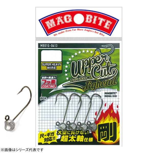 マグバイト アッパーカットジグヘッド 剛 #4 MB01G (ジグヘッド)■入数：4本※内容量・パッケージ等の仕様は、予告なく変更になります。悪しからずご了承下さい。≪マグバイト ジグヘッド≫