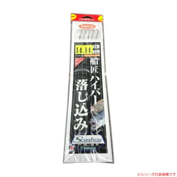船匠 ハイパー落し込み 14-14 O-846 (胴突仕掛け)■ハリベイト針(白)：14号■ハリス／シーガー：14号■幹糸／シーガー：14号≪船匠 胴突仕掛け≫