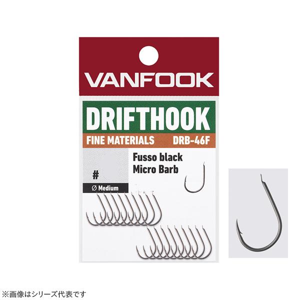 ヴァンフック ドリフトフック ファインマテリアルズ フッ素ブラック DRB-46F (ルアーフック シングル)■入り数：18※内容量・パッケージ等の仕様は、予告なく変更になります。悪しからずご了承下さい。≪ヴァンフック ルアーフック シングル≫