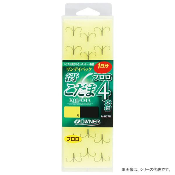 オーナー ワンデイパック 谺 (こだま) フロロ4本錨 No.36378 (鮎イカリ仕掛)■4本錨12組入※内容量・パッケージ等の仕様は、予告なく変更になります。悪しからずご了承下さい。≪オーナー 鮎イカリ仕掛≫