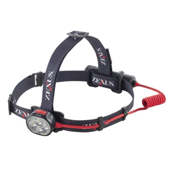 冨士灯器 ZEXUS LEDヘッドライト充電タイプZX-R380 (ヘッドライト ヘッドランプ 防災ライト)■明るさ：約1000ルーメン■使用電池：ZR-02リチウムイオン充電池■付属品：ZR-02・ZR-02ケーブル≪冨士灯器 ヘッドライ...