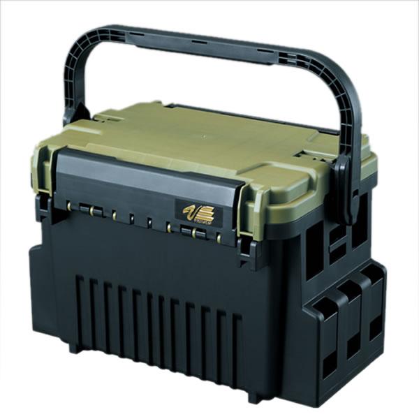 メイホウ バーサス VS-7090N グリーンツートン (タックルボックス タックルケース)■440×293×293mm■備考：本体可変仕切板：2枚付属 滑り止めラバーグリップ付属 HG≪メイホウ タックルボックス タックルケース≫