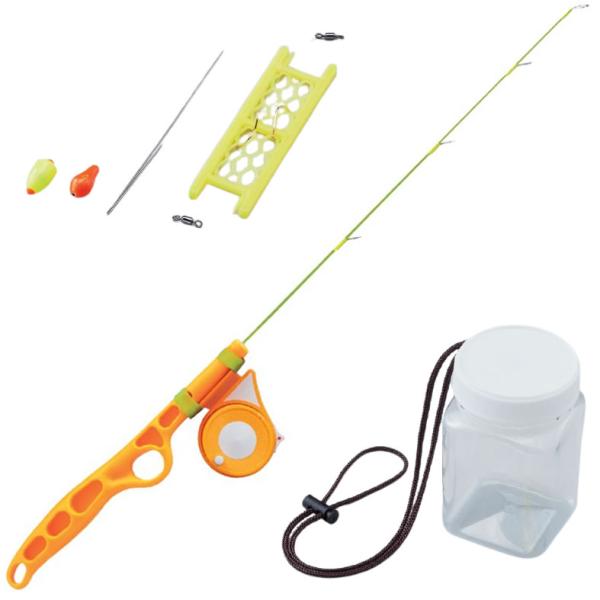 ナカジマ スイムスティック 8069 (万能竿セット)■ソリッド部全長：350mm■セット内容ロッド・リール一体型（2号ライン20ｍ付き）ブラクリシンカー(4号)×1ヶ水中ウキ(−Ｂ)×1ヶ糸通し用ステン線×1本チヌ針5号×2本（2号ハリス...