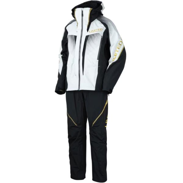 シマノ 26 リミテッドプロ 3シーズンレインスーツ リミテッドホワイト RA-160Y (レインウェア レインスーツ 上下セット)■参考重量：1346g(Lサイズ)■素材：ナイロン100%(ポリウレタン透湿防水加工)部分：ナイロン100%...