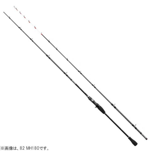 シマノ サーベルマスターBB 82MH180 (船竿)■品番：82MH180■全長(m)：1.80■継数(本)：2■仕舞寸法(cm)：93.9■自重(g)：110■先径(mm)：1.1■錘負荷(号)：30〜100■テンヤ号数(号)：30〜6...