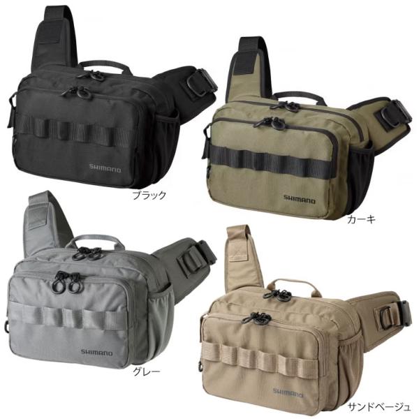 シマノ ショルダーバッグ BS-021T (フィッシングバッグ)■サイズ外寸(cm)：10×32×22■素材：ポリエステル≪シマノ フィッシングバッグ≫