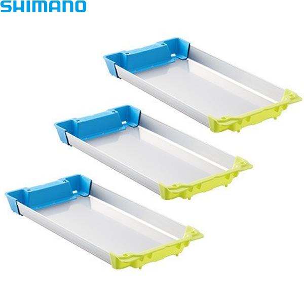 シマノ 冷えキントレー3枚セット イエローブルー・SS AC-C82R (クーラー用品 小物)■サイズ(内側)：幅210×長さ415×高さ33mm■冷えキントレー SS 3枚セット≪シマノ クーラー用品 小物≫