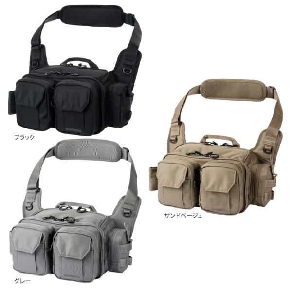 シマノ タフショルダー S BS-221W (フィッシングバッグ ショルダーバッグ)■サイズ：S■外寸(cm)：29×10×17≪シマノ フィッシングバッグ ショルダーバッグ≫