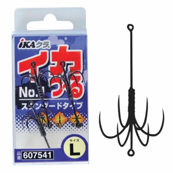 カツイチ IKAクラ イカつーるNo.1 IS-51 (アオリイカ 仕掛け)■サイズ(入数)：S(4)・M(4)・L(3)・LL(3)・3L(3)≪カツイチ アオリイカ 仕掛け≫