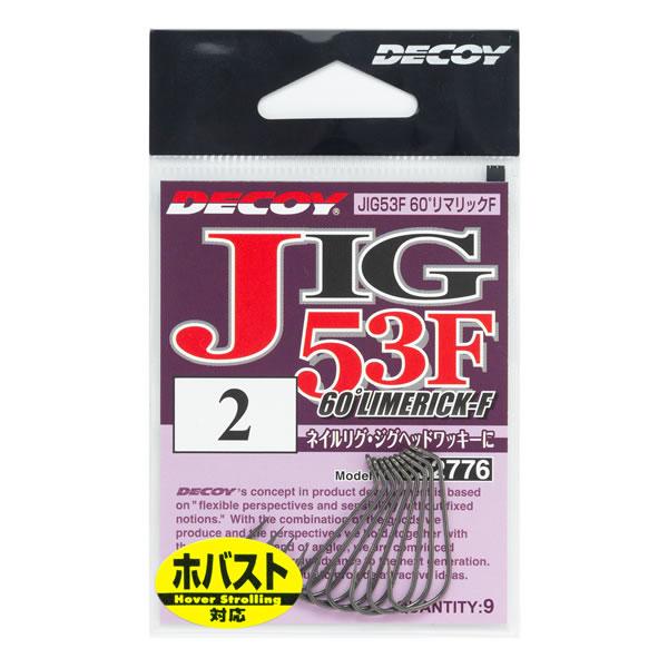カツイチ JIG53F 60℃リマリックF JIG53F■フックカラー：SILKY BLACK■QTY：9≪カツイチ ルアーフック≫