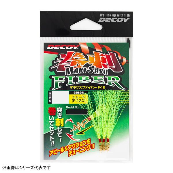 カツイチ 巻刺ファイバー チャート F-12C (ルアー 自作)■サイズ：S(4cm)・M(6cm)■入数：3本※内容量・パッケージ等の仕様は、予告なく変更になります。悪しからずご了承下さい。≪カツイチ