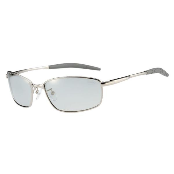 視泉堂 アルファメタル AM-5A ライトガンメタ／ライトスモーク (偏光サングラス 偏光グラス 釣り メンズ)■フレームカラー：ライトガンメタ■レンズカラー：ライトスモーク■サイズ：耳かけ長さ130mm、鼻幅17mm■レンズサイズ（片目）...