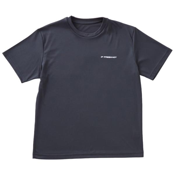ハヤブサ フリーノット ドライシフトTシャツ ブラック Y1671 (フィッシングシャツ Tシャツ)■素材：本体：ポリエステル100%リブ部分：ポリエステル100％≪ハヤブサ フリーノット フィッシングシャツ Tシャツ≫