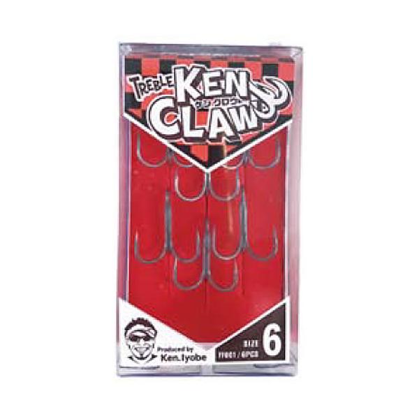 ハヤブサ トレブル ケン クロウ FF601(トリプルフック)■針：＃8〜＃1■入数：6≪ハヤブサ トリプルフック≫