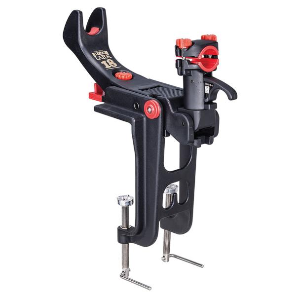 第一精工 ハイラーク 18号■最大取付幅：160mm■適合ハリス（幹糸）：約16号まで■サポート竿径取付サイズ：φ32まで■収納サイズ（付属品ドライバッグ収納時）：120x300x165mm■重量：1725g■付属品：収納用ドライバッグ、添...