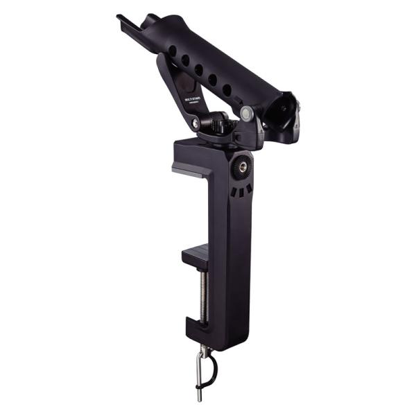 第一精工 マルチスタンド 160 (竿受け)■対応ロッド径：Φ36mm以下■クランプ取付有効幅（タテヨコ取付）85〜160mm[添木を使用：0〜160mm]■ロッド角度：上下8段階・首振り角度自由自在■材質：ガラス繊維強化プラスチック■ライ...