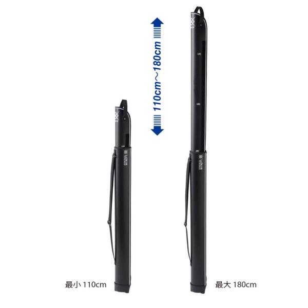 ルキア アジャストスリムロッドケース ARK603 (ロッドケース 竿ケース)■品番：ARK603■サイズD×W×H：70×100×1200mm■カラー：ブラック■調節幅：最小110cm〜最大180cm≪ルキア ロッドケース 竿ケース≫