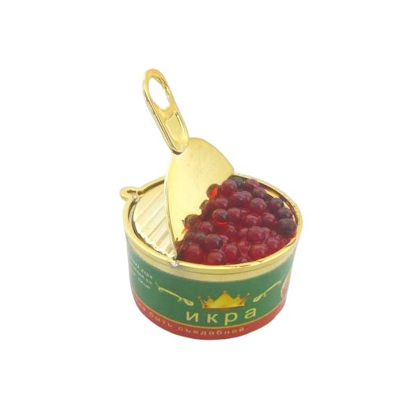 リアルなミニチュア「缶詰イクラ」です。缶が半分開いたデザインで、置いておくだけでキュートなインテリアに☆こちらの商品は品質は一定ではありません。ラベルの浮き・ずれ・剥がれ、バリ・汚れ・傷等がありますのでご了承下さい。素材・成分：プラスチック...