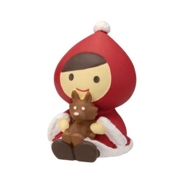 オトギッコクリスマス2023。オトギッコのクリスマスマスコットが今年も登場！赤ずきんちゃんも寒さに備えてほっこり冬支度。ミニチュアマスコットのぬいぐるみだっこです。サンタさんからオオカミのぬいぐるみをもらってご満悦。素材・成分：ポリレジンS...