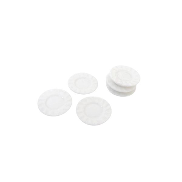 超ミニミニサイズのお皿です。そのままデコパーツとしても使えるミニミニサイズ。シンプルなホワイトカラーで自分好みにカスタマイズして使えます。１個あたり30円の10個セットとなります。※製造上、若干の欠けや傷汚れ・バリ等ある物が含まれる場合がご...