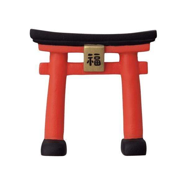 concombre福物豆福。福が福を呼んでもりだくさんの開運縁起物たちが大集合しました。小さな体に大きな福。粒よりの縁起物たち。ミニチュアマスコットの豆福鳥居です。小さな豆福たちにちょうどいい小さな鳥居です。素材・成分：ポリレジンSIZE:...