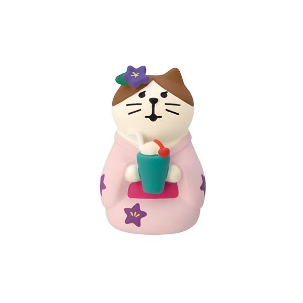 concombre七夕2025。七月七日星が綺麗に見える竹林の庭へ。そこではやさしいパンダたちと美しい光をまとった蛍たちが、嬉しそうに歓迎してくれました。ミニチュアマスコットの浴衣猫 ソーダです。夜空を見上げてクリームソーダ、夢の中にいるみ...