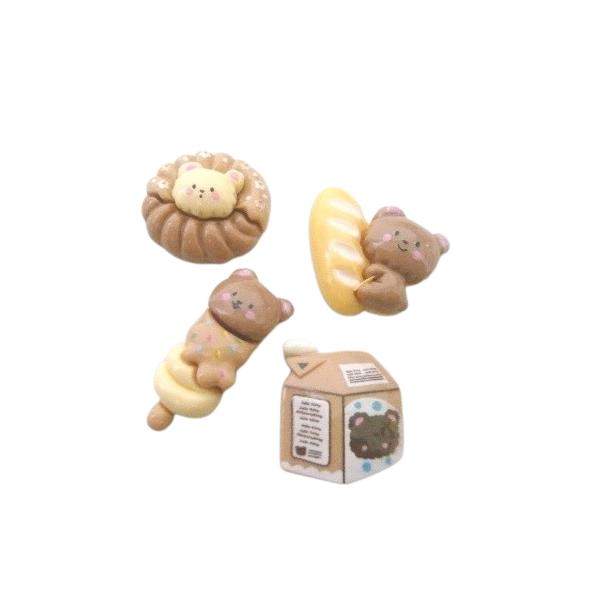 ミニチュアアニマル×フードパーツが登場♪ケーキ・パン・ドーナツ・お団子・パック飲料の４種アソートとなります。画像の種類は参考となります。画像以外の種類が含まれます。ランダムアソートセットとなります。（種類毎の入数は均一ではありません。偏りが...