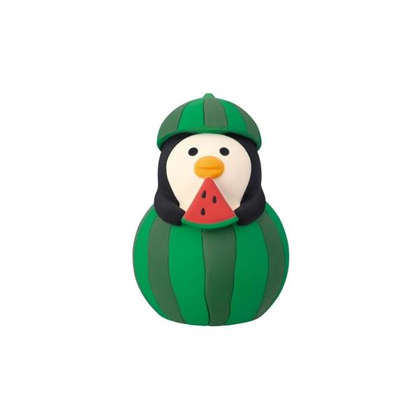 【発売日：2026年05月30日】concombreほろ酔い、夏宵夕涼み。夏休みの夜はスイカに花火！無邪気に楽しむこどもたち。夏の夜って昔は涼しかったよね・・・としみじみほろ酔いな大人たち。ミニチュアマスコットのしましまスイカペンギンです。...