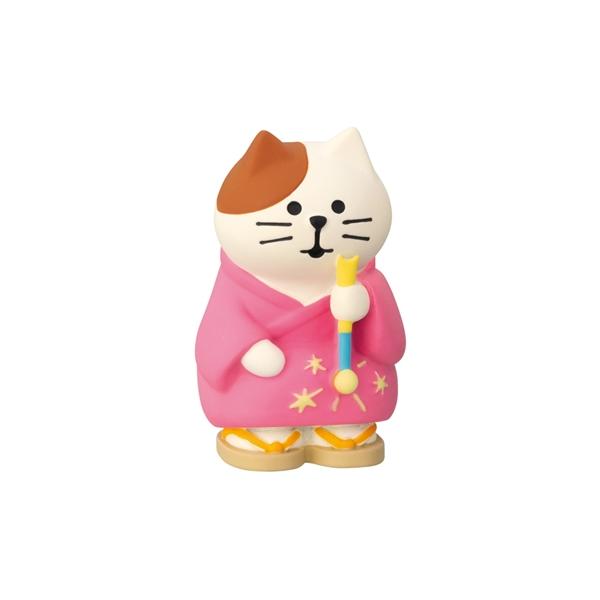 【発売日：2026年05月30日】concombreほろ酔い、夏宵夕涼み。夏休みの夜はスイカに花火！無邪気に楽しむこどもたち。夏の夜って昔は涼しかったよね・・・としみじみほろ酔いな大人たち。ミニチュアマスコットの線香花火にゃんこ みけです。...