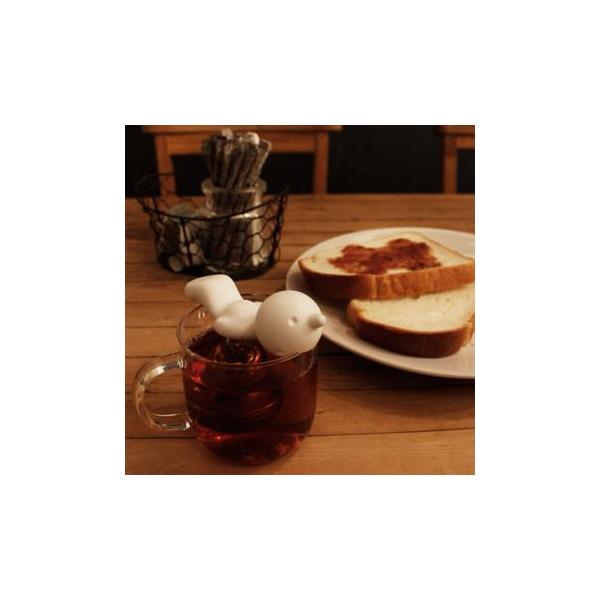 定価1320円/※新品未使用ですが経年劣化によりパッケージに汚れ等のあるアウトレット品となります。商品本体は良品です。Mr.Pに重そうにぶら下がっているフィルターに、茶葉を入れてさらに重くして下さい。彼が頑張れば頑張るほど、お茶もおいしく煎...