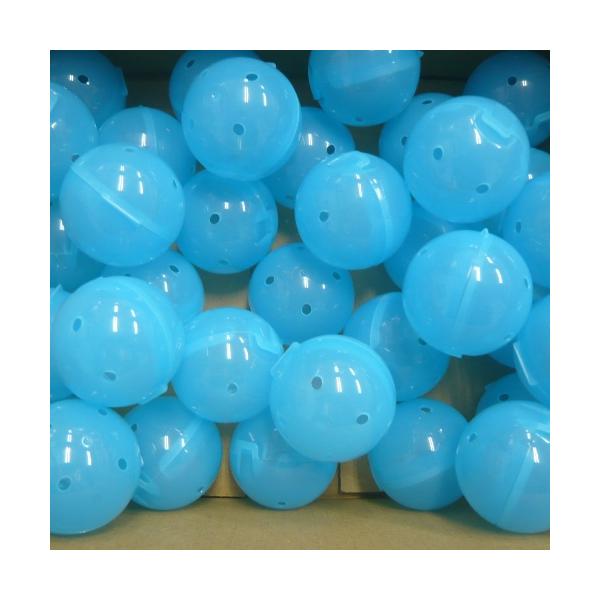 ※本商品は、カプセルトイ商品の中身を抜いた空カプセルとなります。一般販売には使用されていない未使用品ですが、カプセルトイをメーカーより仕入れ後に中身のみ別途販売の為に中身を抜いた、余りの新古品空カプセルとなりますのでご了承ください。半透明タ...