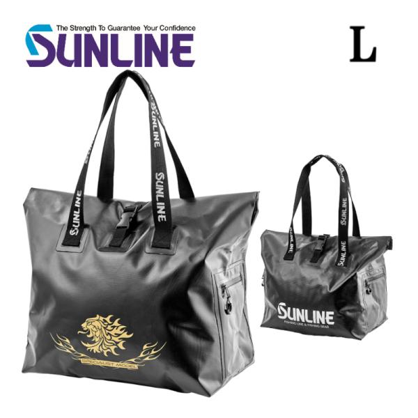 【発売日：2026年04月30日】SUNLINE ステータス防水ターポリン生地を採用したトートバッグ。  上部を折りたたんでバックルを止めることで高い防水性を発揮します。  メインポケットだけでなく両サイドに止水ファスナー付きポケットを設け...