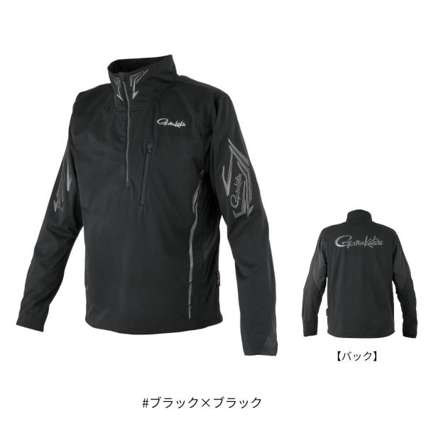 Gamakatsu（がまかつ） GM3794 プルオーバージップシャツ #ブラック