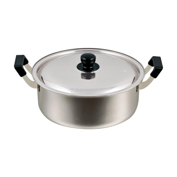 ■製品サイズ(約)：幅440×奥行345×高さ175ｍｍ■材質/本体：ステンレス鋼（クロム14％）　蓋：ステンレス鋼（クロム14％）　取っ手・つまみ：フェノール樹脂（耐熱温度150度）　つまみの座板：ナイロン（耐熱温度180度）