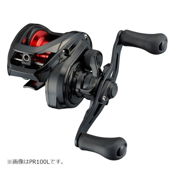 100HL巻取り長さ(cm/ハンドル1回転)73　ギア比 7.3　自重(g)190　最大ドラグ力（kg）5　標準巻糸量 ナイロン(lb-m)12-120、14-110　ハンドル長さ(mm)90　ベアリング ボール/ローラー 3/1