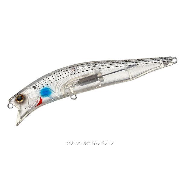 111F-SSRタイプ フローティング　サイズ（mm）111　標準自重（g）17.8　有効レンジ（cm）水面〜Max30　アクション スネークロール/水面引き波アクション　標準装備フック ＃4トレブル　リング＃3