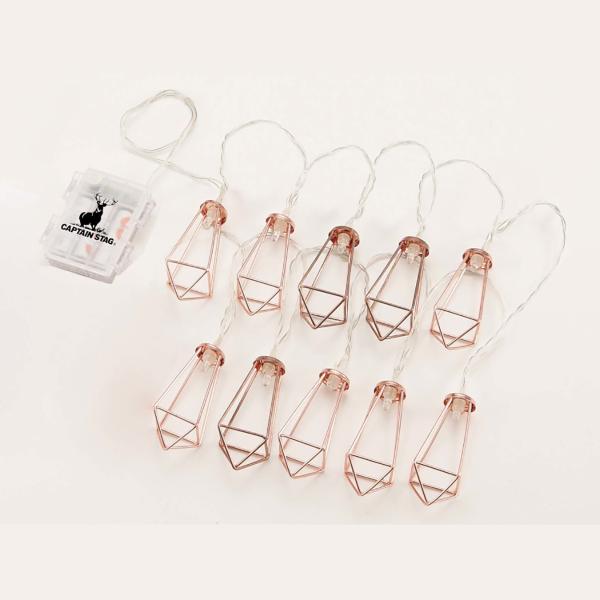 製品サイズ(約) 全長3300mm材質（品質） 本体：鉄、表面加工：めっき（銅、ニッケル）、電池ボックス：ポリスチレン、コード：銅、塩化ビニル樹脂仕様/その他 光源：チップ型LED（発行ダイオード）10個電源：DC4.5V　単3形乾電池3個...