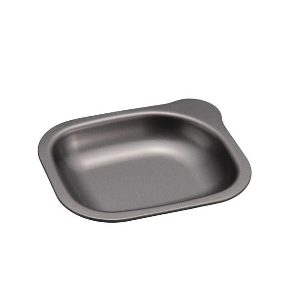 製品サイズ(約):幅150×奥行125×高さ22mm 　重量(約):65g 　材質（品質）:鉄（ふっ素樹脂塗膜加工） 　原産国:日本