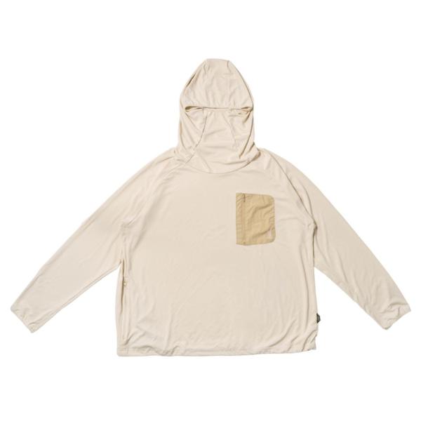 材質本体：ポリエステル100％別布：ナイロン100%UVカット 紫外線遮蔽率99％以上製品POINT●夏の日除け対策に！UVカット加工を施した薄手パーカー●ポリエステルの薄手カノコ生地でさらっとした快適さが続きます●首や顔の日差しを防ぐ、バ...