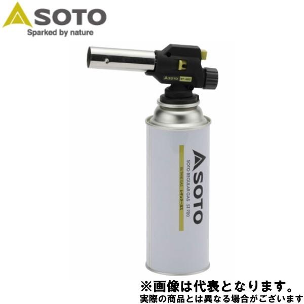 SOTO フィールドチャッカー ボンベ1本付 ST-450　カセットガス式でありながら点火直後に逆さ使用しても生火が出ない。