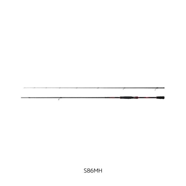 全長(ft.):8'6" 　全長(m):2.59 　継ぎ方式:逆並継 　継数(本):2 　仕舞寸法(cm):133 　自重(g):110 　先径(mm):1.8 　エギサイズ(号):2.5-4.5 　適合ラインPE(号):0.6-1.2 　...