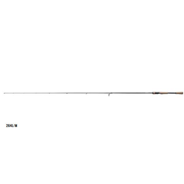 264L/M全長(ft.)6'4"　全長(m)1.93　テーパー R　継数(本)1　仕舞寸法(cm)193.1　自重(g)97　先径(mm)1.8　ルアーウェイト(g)3~15　適合ラインナイロン・フロロ(lb)3~6　適合ラインPE(号)...