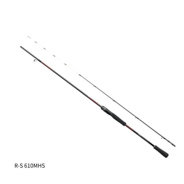 品番:R-S610MH-S　全長(ft.):6'10"　全長(m):2.08　継ぎ方式:並継　継数(本):2　仕舞寸法(cm):107.5　先径(mm):0.9　スッテサイズ(号):45595　スッテサイズ(g):40-110　錘負荷(号)...